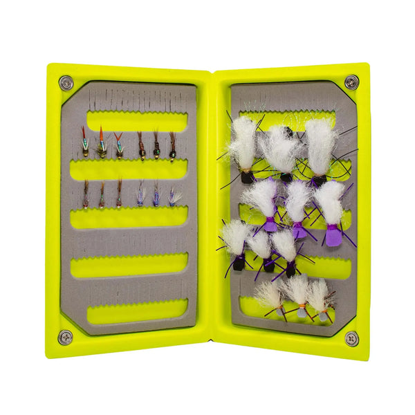 JHFLYCO Loaded Foam Fly Box – Hopper Dropper Assortment – Includes 50m ...